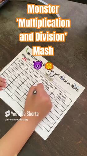 Halloween Math | Multiplication and Division | Monster Math | Roll the Dice