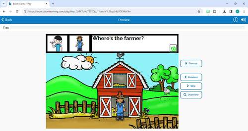 Where's the Farmer? Interactive Speech/Language Activity | TPT