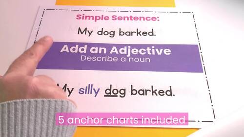 Expanding Simple Sentences - Spring, Handwriting, Editing by J Co Learning