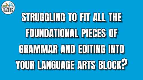 5th Grade Grammar & ELA Spiral Review Bell Ringers: Back to School ...