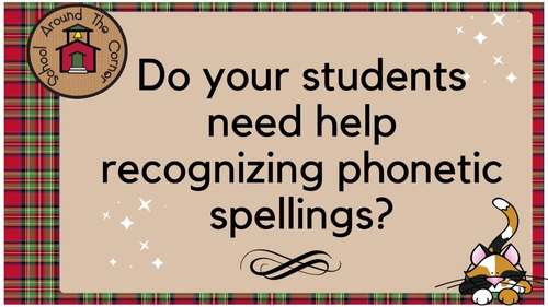 1st Grade Phonetic Spelling Flashcards by School Around the Corner