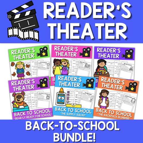 Back to School Readers Theater Activities Bundle | Reading Fluency ...