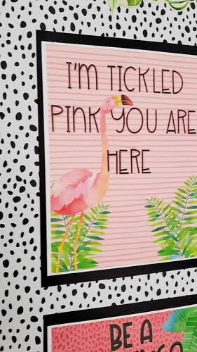 Flamingo Tropical Classroom Decor Quotes Mindset Posters by Lisa's ...