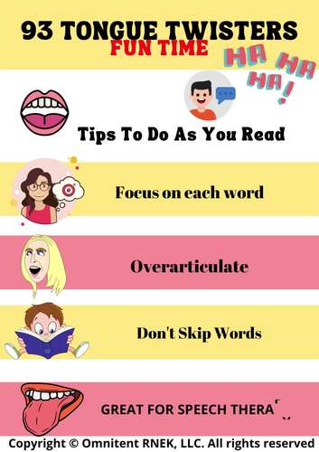 71 Unique Tongue Twisters for Pronunciation, Articulation & Reading ...