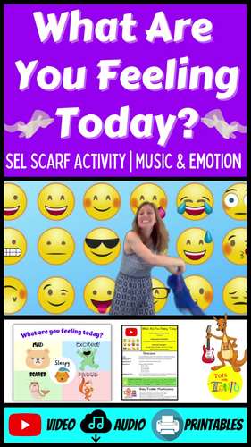 What Are You Feeling Today? - A Scarf Activity | SEL | Music and Emotion