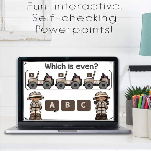 Interactive Math Games Odd or Even Numbers Powerpoint | TPT