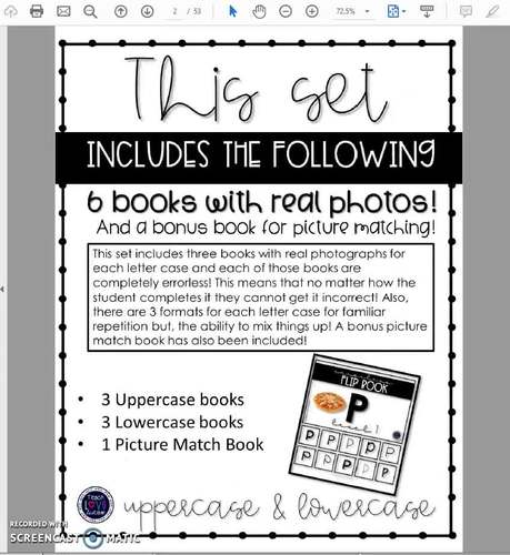 Alphabet Adapted Books for Letter P with Real Photos by Teach Love Autism