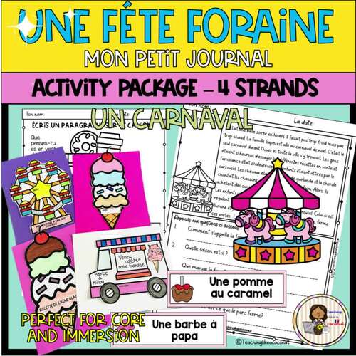 FRENCH Un Carnaval | Fête foraine | FunFair Mini reader and activity ...