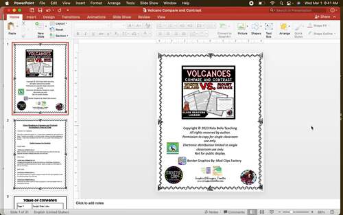 Compare and Contrast Volcanoes Nonfiction Text by Nala Bella Teaching
