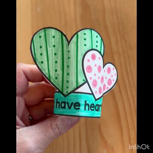 Valentine's Day Stand Up Printable Cards by Creative Flow Teaching