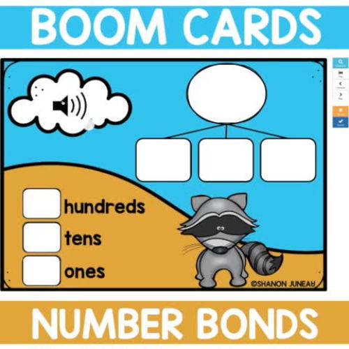 Place Value Hundreds, Tens, and Ones Number Bonds Boom Cards Digital ...