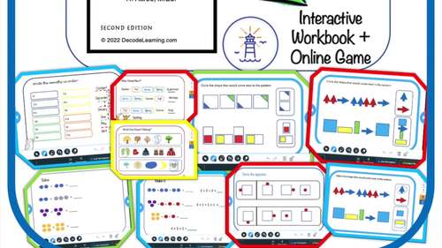 Dyscalculia and Math Dyslexia Workbook and Boom Cards™ Game by Mrs Lena
