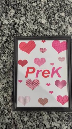 Happy Valentine’s day PreK grade door poster sign teacher class decor