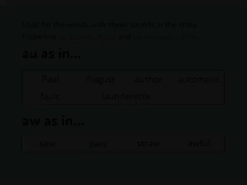 Donald’s: Learn The Phonic Sound au and aw (author, straw) | TPT