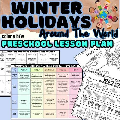 WINTER HOLIDAYS AROUND THE WORLD - Preschool Lesson Plan by PavlyStyle