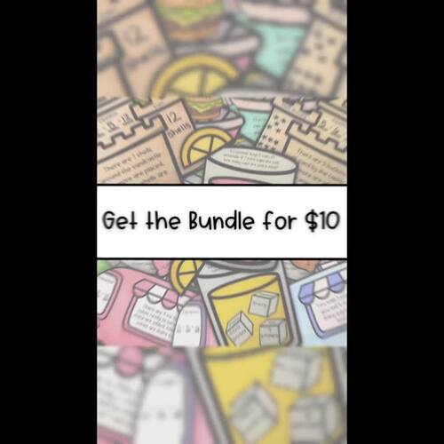 Barbeque (BBQ) Math Craft | Summer Addition & Subtraction Word Problems