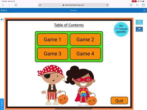 Open Ended Game BOOM Card Deck Let's Take Turns: Trick or Treat Speech ...