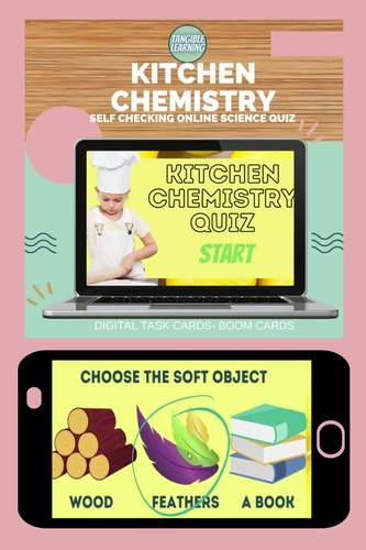 Kitchen Chemistry Science Digital Boom Card Deck by Tangible Learning