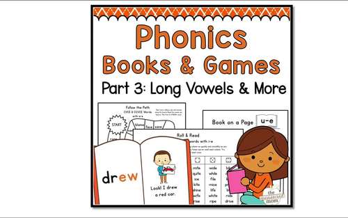 Phonics Books & Games: Long Vowels, R-Influenced Vowels, Diphthongs & More