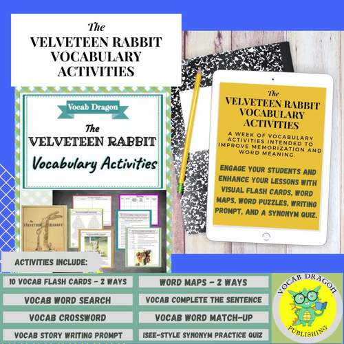 The Velveteen Rabbit ebook + Vocabulary Activities | BUNDLE | spring ...
