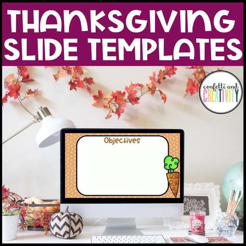 Thanksgiving Holiday Google Slides Template | Distance Learning | TpT