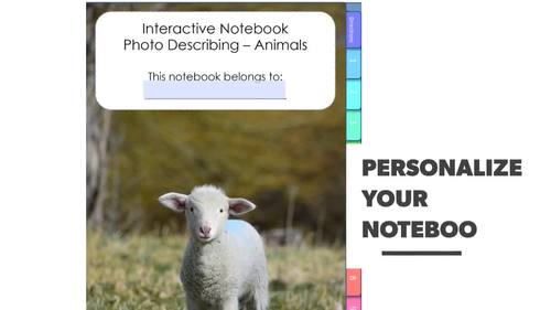 BUNDLE: Interactive Notebook Photo Describing (NO PRINT) by Super Power ...