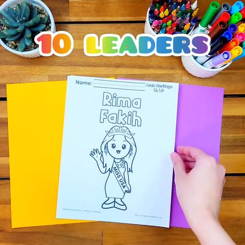 Arab Heritage Month Coloring Pages and Writing Activities for Social ...
