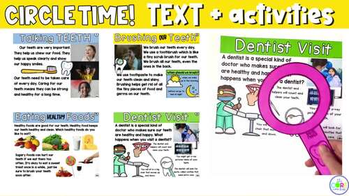 Dental Health Circle Time Activities for Preschool-PreK Dentist Group ...