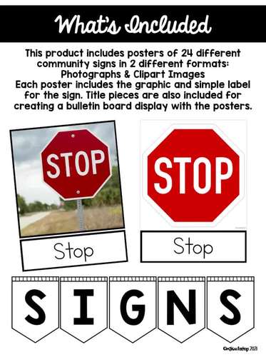 Community Signs Posters by MsKinderhop | TPT