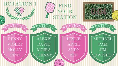 Country Club Autoplay Timed Small Group Slides - Canva Pro/Edu Editable