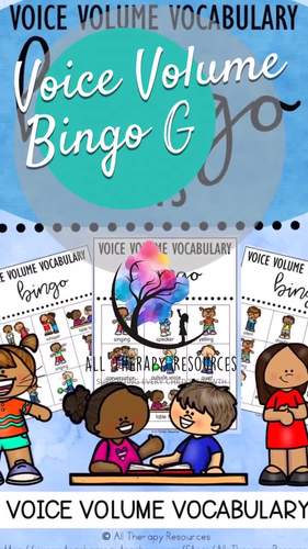 Voice Volume Vocabulary BINGO GAME - Fun Activity - Tone of Voice ...