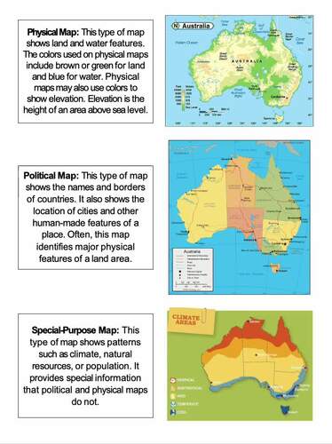 Types of Maps Task Cards, Digital Resources by Creative Classroom ...