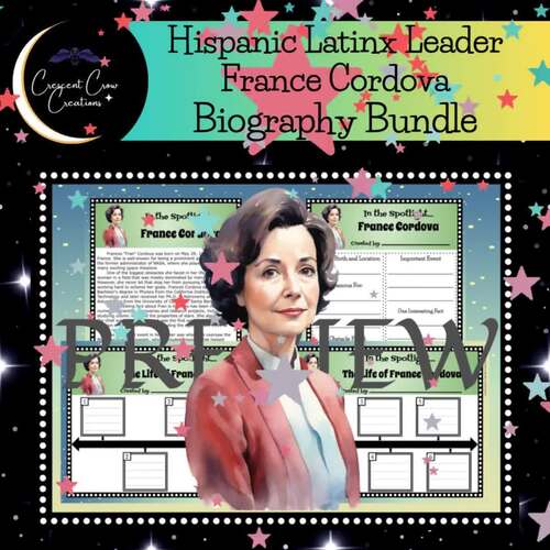 France Cordova Hispanic Latinx Research| Bio, Graphic Organizer ...