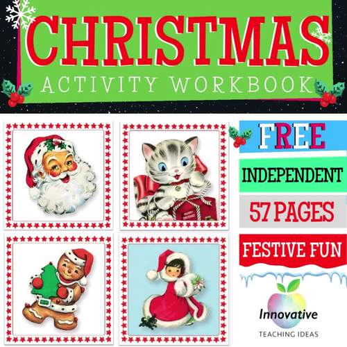 Christmas Activity Book | 57 Pages of fun Festive Tasks | Printable ...