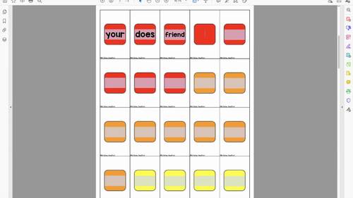 EDITABLE Candyland Game Cards Sight Words Center Shapes Center | TPT