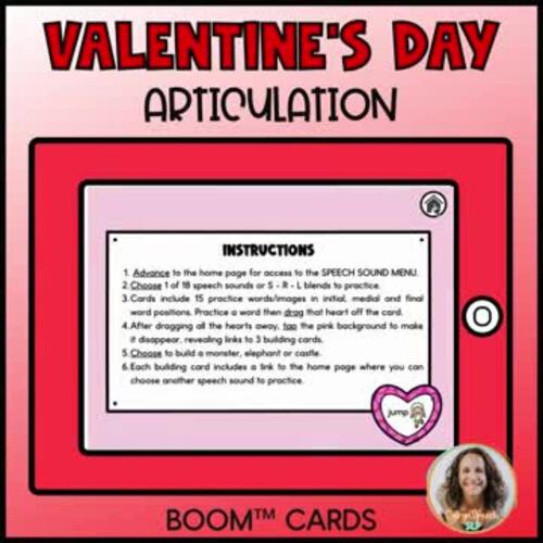 Valentine's Day Articulation Boom Cards™ for Speech Therapy by Cytryn ...