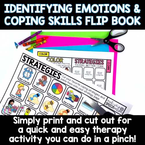 Speech Therapy Activities for Identifying Emotions & Coping Skills | NO ...