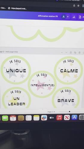French Affirmation Station by mmerainbows | TPT