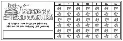 Cat Coloring Reading Tracker Bookmarks #classroomprepsale | TPT