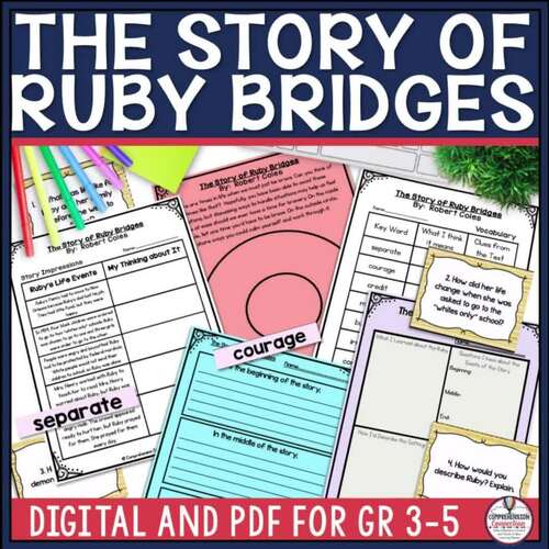 The Story of Ruby Bridges by Robert Coles Reading Activities in Digital ...