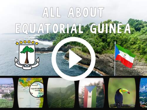 Editable All About Equatorial Guinea Presentation, 3rd-6th Grade, Geography
