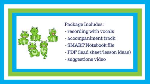 Frog Song & Activity | Counting Backward | Movement | mp3s, PDF, SMART ...