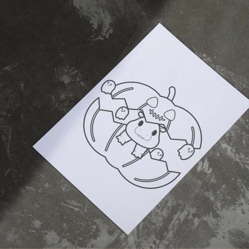 HipPOWeen Coloring Pages - 8 Halloween Hippo Designs by Third September