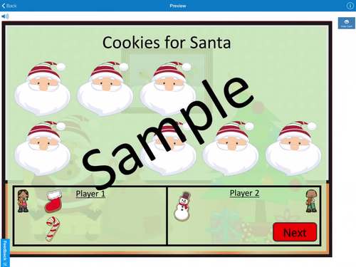 Open Ended Game Let's Take Turns: Cookies for Santa BOOM Cards Speech ...