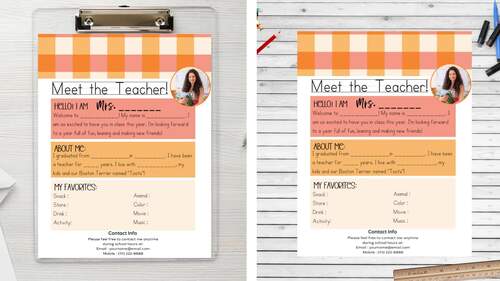 Meet the Teacher Letter Template by Play Therapy Creative | TPT