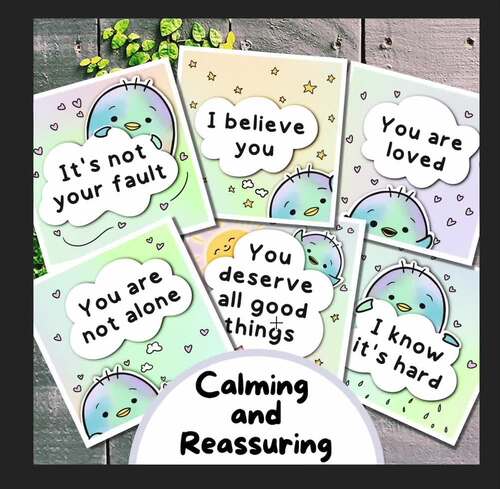 Affirmation Cards for Autistic Kids & Adults | Meltdown De-Escalation ...