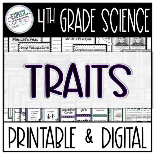 4th Grade Science TEKS Based / Traits / Printable & Digital | TPT