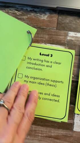 Flip Card Checklists for Engaging, Focused, RLA STAAR ECR Prep | TPT