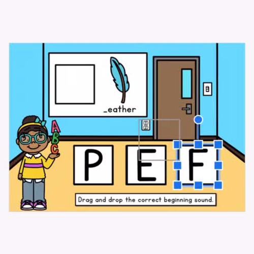 Alphabet Beginning Sound BOOM Cards & Google Classroom Distance Learning
