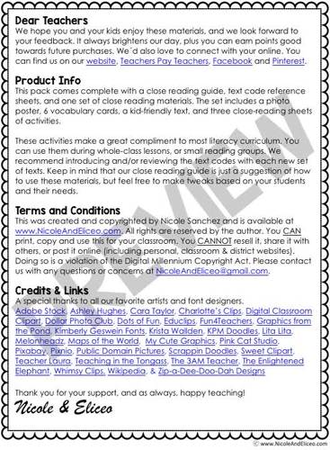 Easter Close Reading Passage Activities by Nicole and Eliceo | TpT